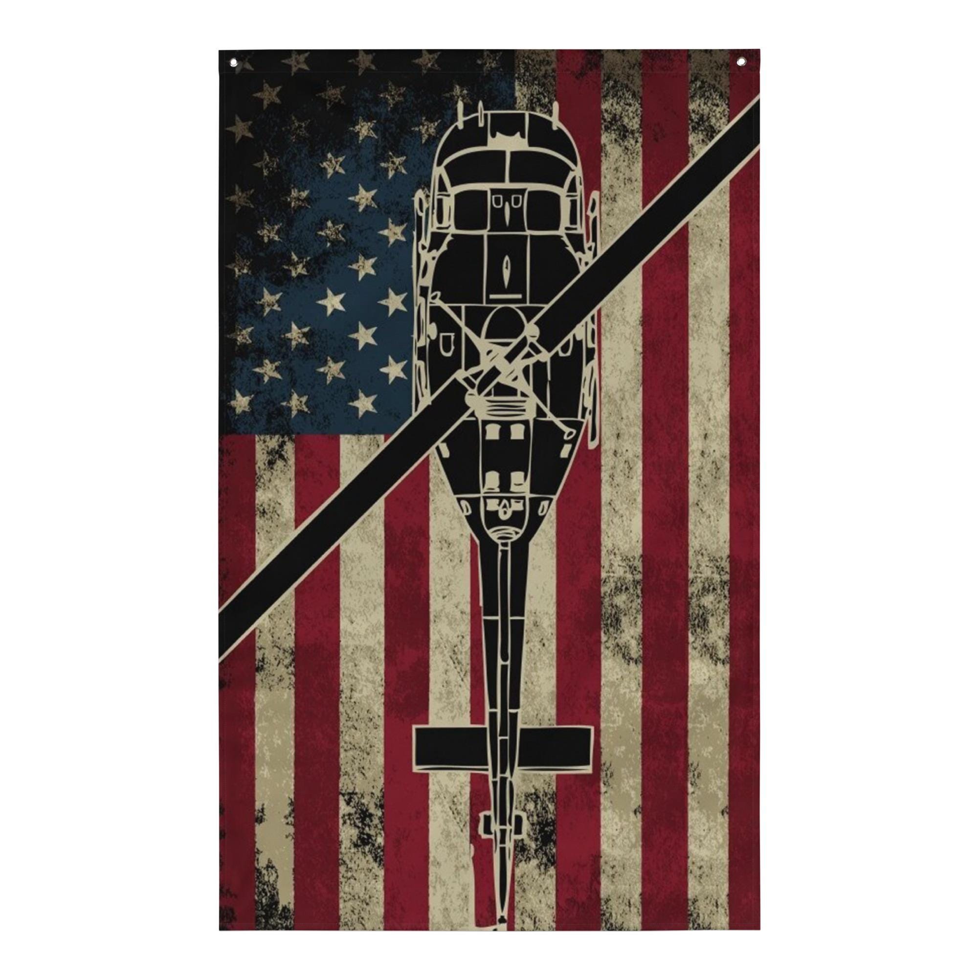 UH-1 Huey Helicopter U.S. Flag - Custom Flag Nation