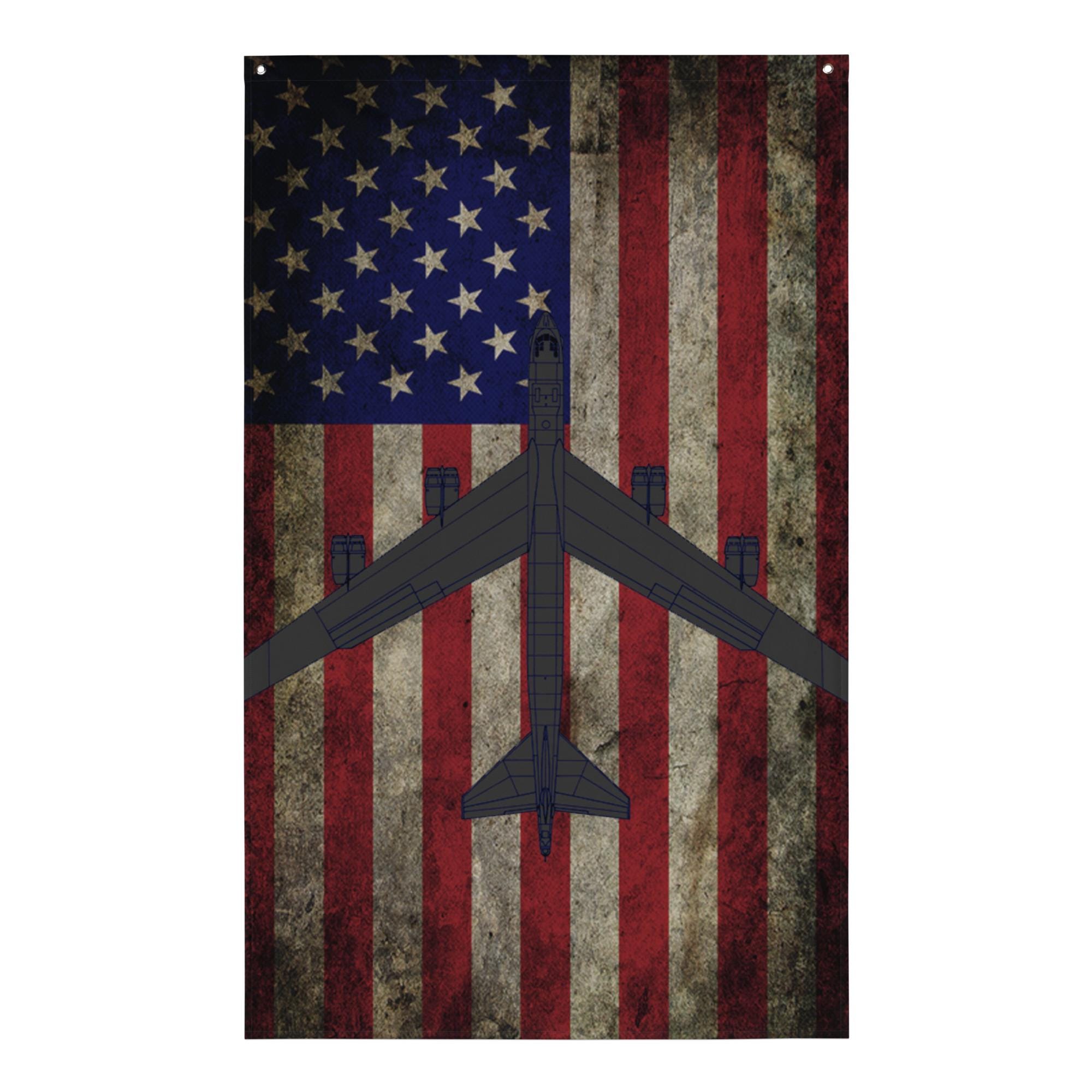 B-52 Aircraft Flag (Vertical) - Custom Flag Nation