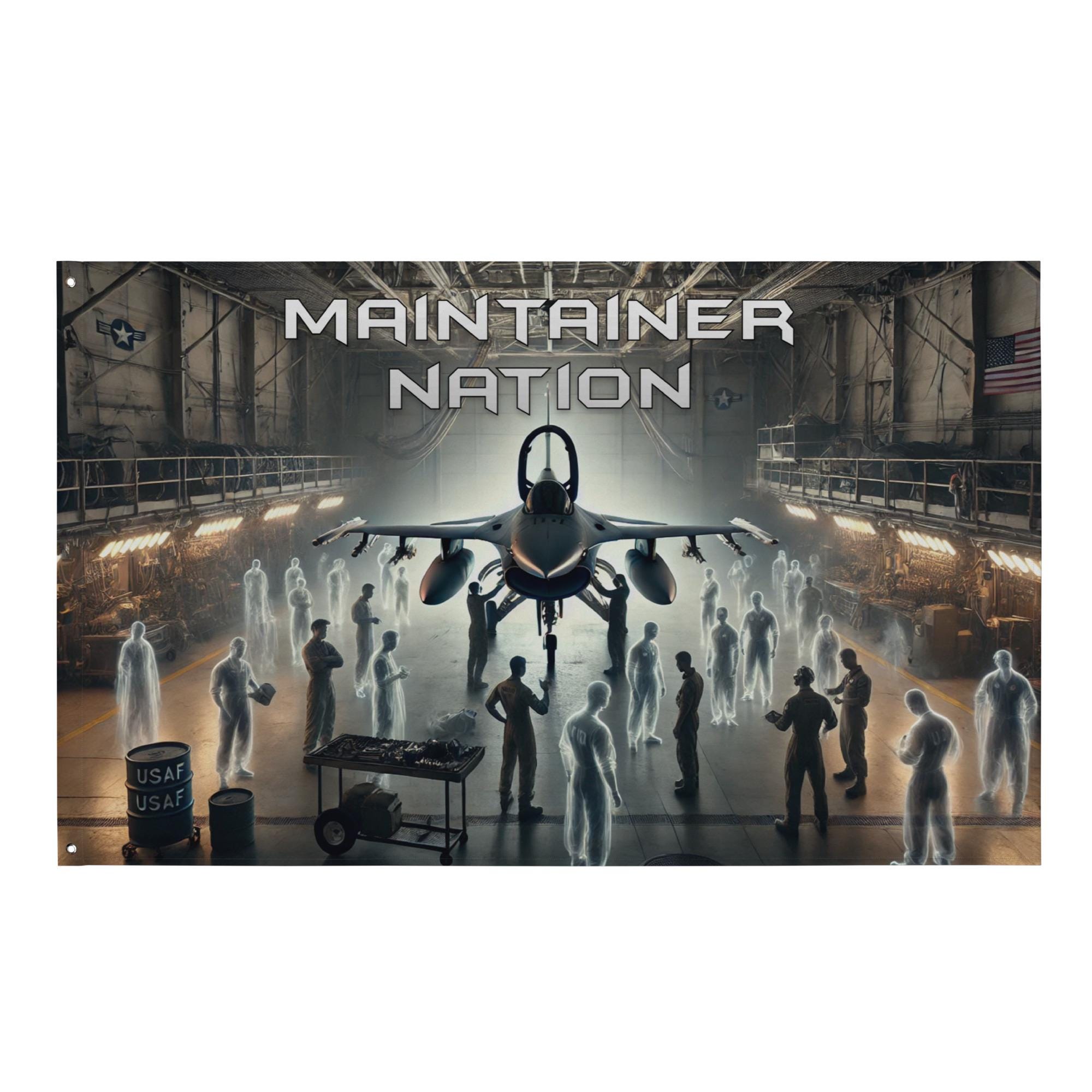 Maintainer Nation Heritage F-16 Flag - Custom Flag Nation