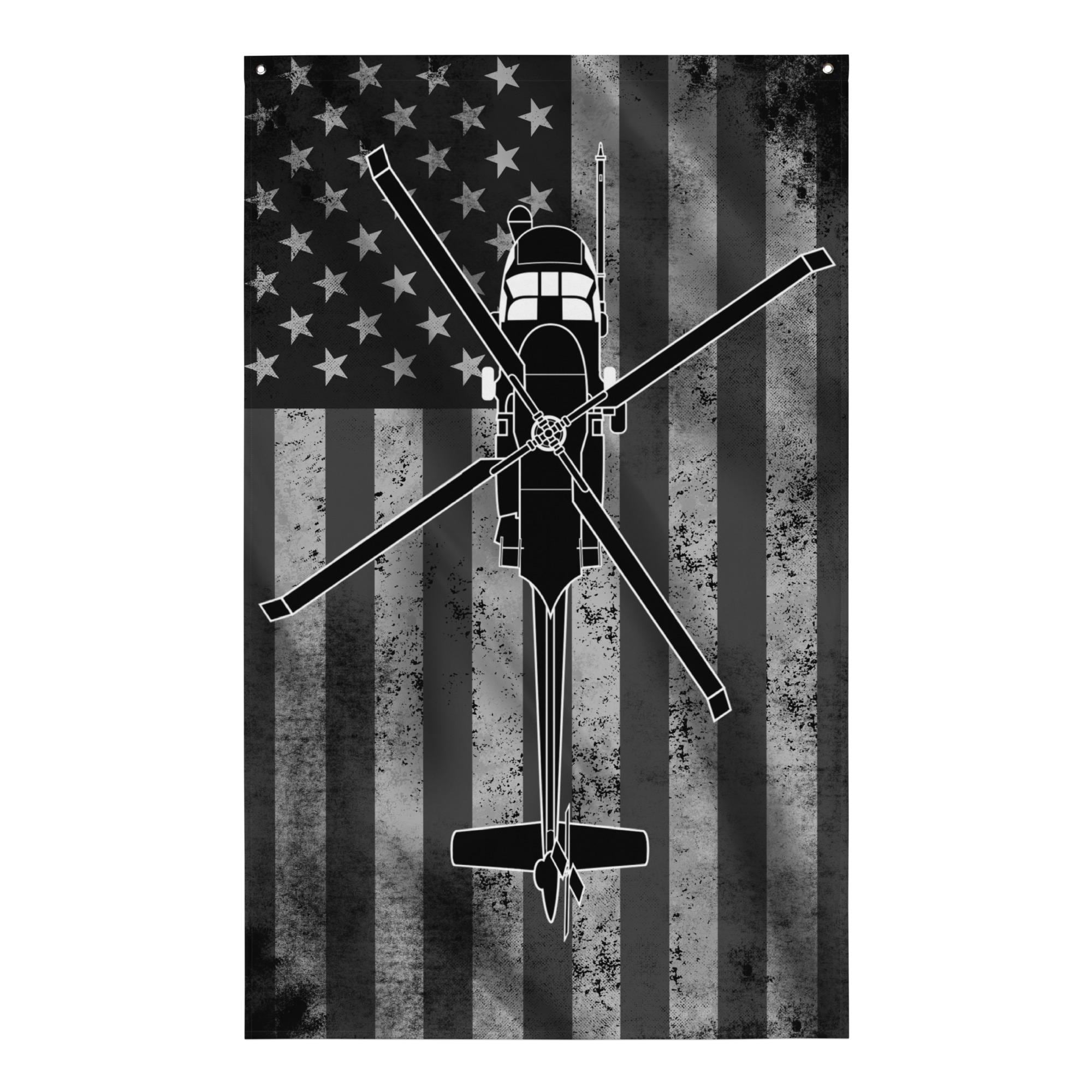 HH-60 Pave Hawk Helicopter Flag (Shadow Top) - Custom Flag Nation
